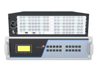China Redundant Power Supported 88 Ports 3.5 U Fiber KVM Transmitter and Receiver Node KVM Fiber Matrix for sale