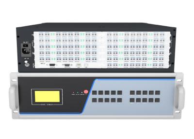 China Redundant Power Supported 88 Ports 3.5 U Fiber KVM Transmitter and Receiver Node KVM Fiber Matrix for sale