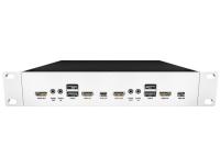 China Modular Fiber KVM TX/RX Node with 4K60 4:4:4 Output | SFP & Video Wall Card Compatible for sale