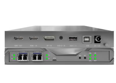 China Fiber KVM Matrix Node with Integrated SFP I/O Cards, 4K 4:4:4 Support, and Video Wall Control for sale