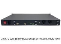 China 2-Ch 3G-SDI Fiber Optic Extender With Extra Audio Port for sale