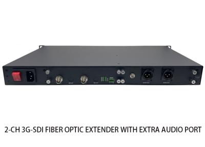 China 2-Ch 3G-SDI Fiber Optic Extender With Extra Audio Port for sale
