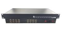 China 8-Channel 3G-SDI Fiber Optic Extender With 19inch 1U Rack for sale
