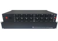 China 8-ch 6-ch audio fiber optic audio extender with 1 u casing for sale