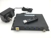China USB 3.0 Fiber Optic Extender with 300m Distance, 5 Gbps Speed, and 4-Port USB Hub for sale