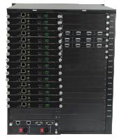 China 128 Channel IP Camera Decoder CCTV Video Wall Controller with 12 HDMI Outputs and Modular Plug-in Card Architecture for sale