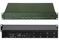 China 3x2 LCD Video Wall Controller With RS232 Control 1 Input 6 Output for sale