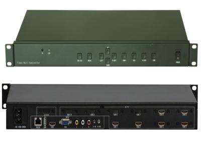 China 3x2 LCD Video Wall Controller With RS232 Control 1 Input 6 Output for sale