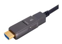 China Armored HDMI 2.0 Optical Cable 200CU Stainless Steel Construction for sale