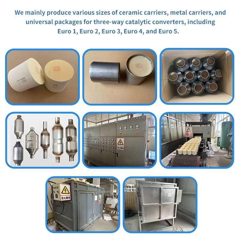 Ceramic Carrier High-Quality Round Three-Way Catalytic Filter Element Euro 1-5 Model: 120*120