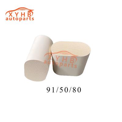 China High-Quality Three-Way Catalytic Conversion Ceramic Carrier Core Euro 1-5 Model: 91*50*80 for sale