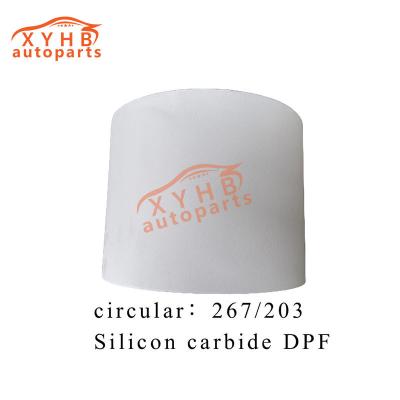 China Ceramic Carrier Silicon Carbide Three-Way Catalytic Filter Element Euro 1-5 Model: 267*203 for sale