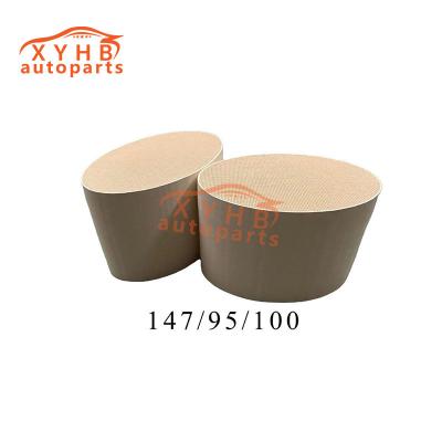 China Ceramic Carrier High-Quality Oval Three-Way Catalytic Filter Element Euro 1-5 Model: 147*95*100 for sale
