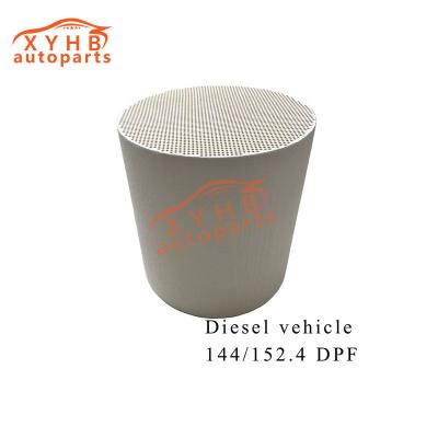 China Ceramic Carrier High Quality Diesel Round DPF Three-Way Catalytic Filter Element Euro 1-5 Model: 144*152.4 for sale