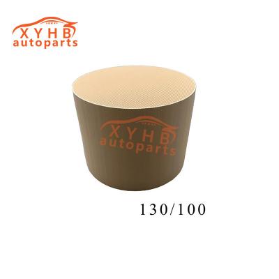 China Ceramic Carrier High-Quality Round Three-Way Catalytic Filter Element Euro 1-5 Model: 130*100 for sale