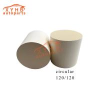 China Ceramic Carrier High-Quality Round Three-Way Catalytic Filter Element Euro 1-5 Model: 120*120 for sale