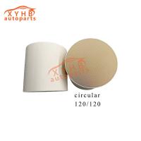 China Ceramic Carrier High-Quality Round Three-Way Catalytic Filter Element Euro 1-5 Model: 120*120 for sale