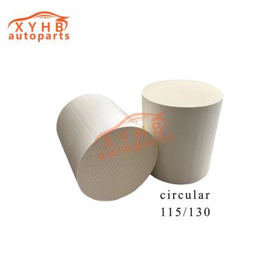 China Ceramic Carrier Round High Quality Three Way Catalytic Filter Element Euro 1-5 Model 115 X 130 for sale