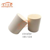China Ceramic Carrier Round High Quality Three Way Catalytic Filter Element Euro 1-5 Model 101 X 124 for sale