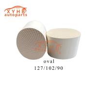 China Ceramic Carrier Anisotropic High Quality Three Way Catalytic Filter Element Euro 1-5 Model 127 X 102 X 90 for sale