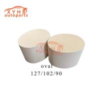 China Ceramic Carrier Anisotropic High Quality Three Way Catalytic Filter Element Euro 1-5 Model 127 X 102 X 90 for sale