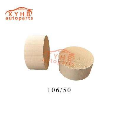 China Ceramic Carrier Automobile Exhaust System Filter Element Euro 1-5 Model 106 X 50 for sale