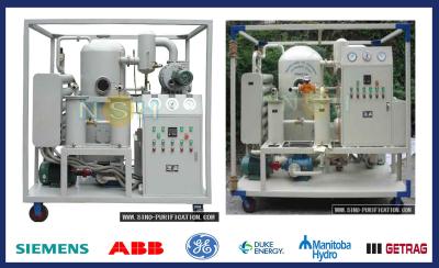 China Movable Vacuum Transformer Oil Purifier 12000LPH Double Stage 50mm for sale