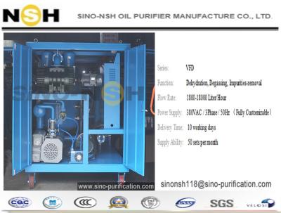 China 18000LPH Transformer Oil Purifier Machine Plant Model VFD Double Stage Vacuum for sale