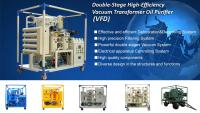 China Mobile Double-Stage Vacuum Oil Purifier 600-18000LPH Flow Rate 75KV Dielectric Strength Recovery for sale