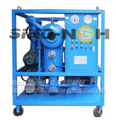 China High Vacuum Transformer Oil Purifier Insulating Oil Dehydration Degassing Movable for sale