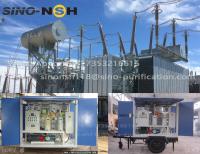 China Transformer Oil Filtration Machine for Enclosed or Trailer Mobile Type Flow 1800 L/h-18000L/h for sale