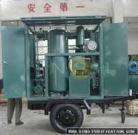 China Trailer-Mounted Outdoor Vacuum Oil Purifier Metallic Enclosure 600-18000LPH Flow Capacity for sale