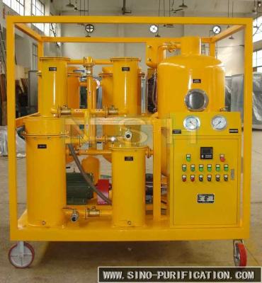 China Vacuum Treatment Lubricating Oil Filter Frame Type With Mobile Wheels Industrial for sale