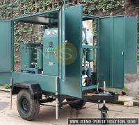 China Trailer-Mounted Mobile Double-Stage Vacuum Transformer Oil Dehydration Purification Plant for sale