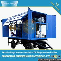 China Double-Stage Transformer Oil Filtration System Dielectric Strength Recovery Insulating Fluid Treatment for sale