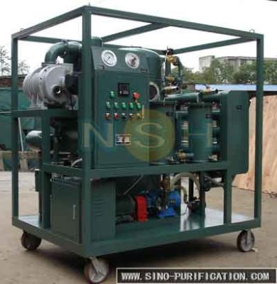 China Double-Stage Vacuum Insulation Oil Purifier VFD-Series 4000LPH Transformer Dielectric Fluid Treatment for sale