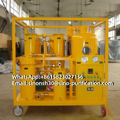 China Multi-Functional Vacuum Lubrication Oil Purifier Lube Filter Plant For Hydraulic Oil 600-12000 Liter/Hour Easy Handling And Maintenance Customized Solutions Are Acceptable Various Sizes Are Tailorable for sale