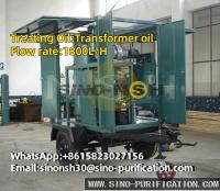 China 1800 L/H Double-Stage Vacuum Transformer Oil Purifier for Power Transformer Insulation Oil Filtration for sale
