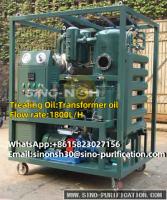 China 1800 L/H Double-Stage Vacuum Transformer Oil Purifier for Power Transformer Insulation Oil Filtration for sale