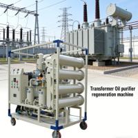 China Transformer Oil Dehydration And Degassing Machine Oil Purifier Double-stage Vacuum Oil Purification Machine for sale