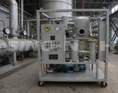 China Double Stage Vacuum Transformer Oil Purifier Dehydration Degassing Impurity Removal 6000L/H 100 C for sale