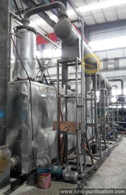 China 5T/D Degassing Distillated Engine Oil Purifier 16KW Oil Regeneration for sale