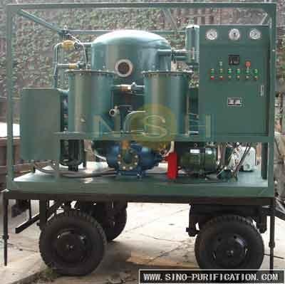 China Double-Stage Vacuum Insulating Oil Purification Machine Transformer Dielectric Fluid Treatment System for sale