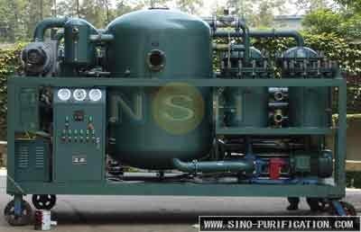 China Remvove Gas Impurities Turbine Oil Purification Machine  Turbine Oil Purifier Plant for sale