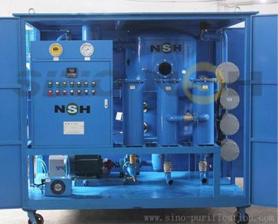 China Stainless-Steel Dehydration 18000LPH Insulation Oil Double-Stage Vacuum Purifier Transformer System for sale