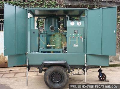 China Degassing 29kW Vacuum Transformer Oil Purification Plant With Tralier for sale