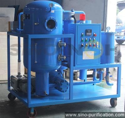 China 27kw Automatic With Oil Tester Dehydration Vacuum Turbine Oil Purifier for sale