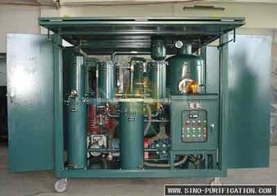 China Enclosed 126kw Lubricating Oil Purifier 9000L/H Corrosion Resistance for sale