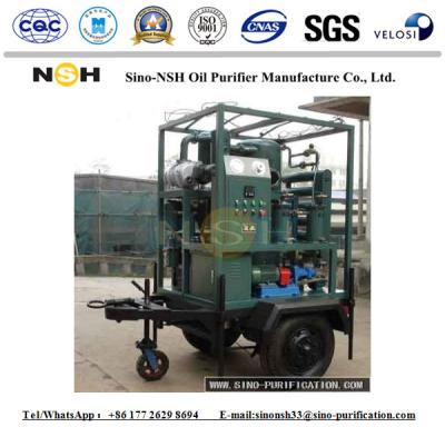 China Double Stage 50hz Vacuum Transformer Oil Purifier 0.5 Mpa Filtration Machine for sale