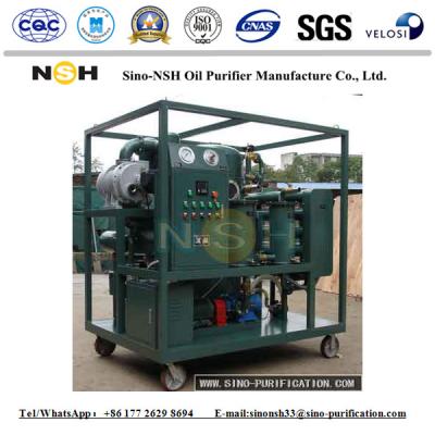 China Vacuum Transformer Oil Filtration Purifier Plant 4000L/H Double Stage for sale